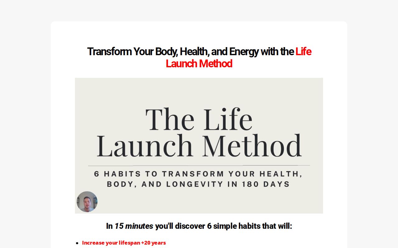 Longevity Masterclass